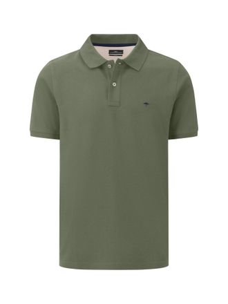 Fynch-Hatton Shirt Basic Polo, Supima dusty olive