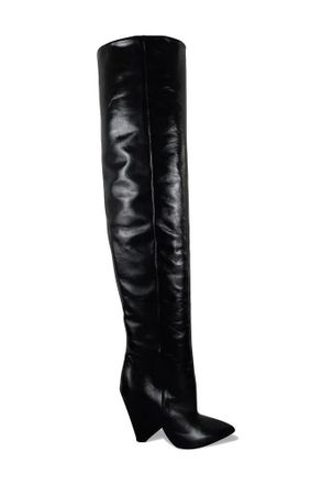 Saint Laurent Stiefel - Niki 105 Over-The-Knee Boots - Gr. 36 (EU) - in Schwarz - f&uuml;r Damen