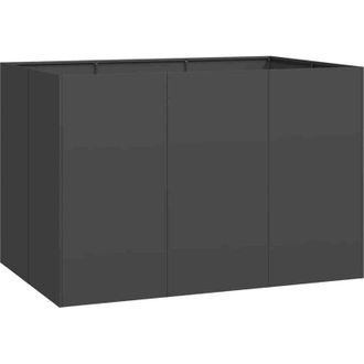 vidaXL Jardini&egrave;re noir 120x80x80 cm acier - Vidaxl