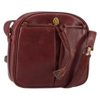 Cartier Sac bandouli&egrave;re vintage en cuir Pre-owned - Femme - Pre-owned - Rouge - Taille: ONE Size