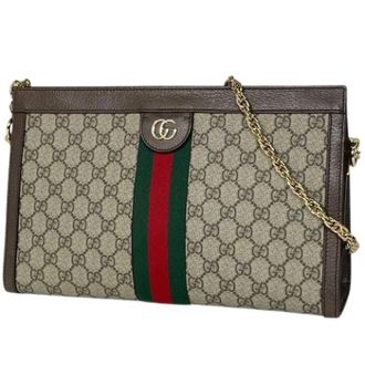 Gucci Sac bandouli&egrave;re Pre-owned Sherry Line - Femme - Pre-owned - Brun - Taille: ONE Size
