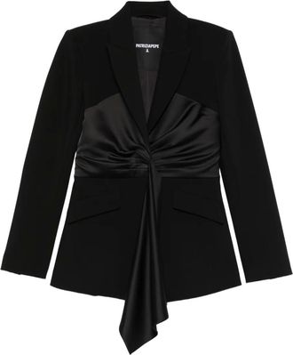 Patrizia Pepe Drapierter Blazer - Schwarz