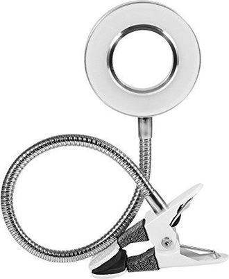 ZJchao Tatouage Lampe de Beauté Extension Cils,Froide/Doux Lumière Pour la Manucure Permanente de Tatouage Portable USB LED Avec le Tuyau Réglable et Métal P