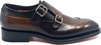 Santoni Homme, Chaussures, Brun, Taille: 41 1/2 EU Chaussures de ville