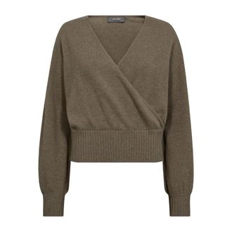 Mos Mosh Cashmere Wrap Strickpullover Brindle - - Knitwear - Damen - Braun - XS