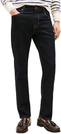 Tommy Hilfiger Jean Homme Straight Denton Taille Mi-Haute, Bleu (Alpine Blue), 32W/30L