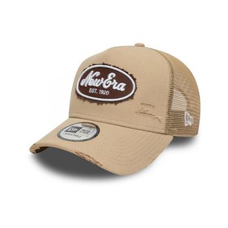 New Era Oval canvas distress trucker newera