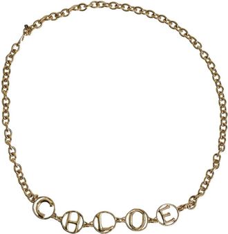 Chlo&eacute; Femme, Accessoires, Jaune, Taille: ONE Size Script Jewelry Belt