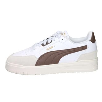 Puma Erwachsene Shuffle Downtown Sneakers 40.5, White Flat Bronze Vapor Gray Brown