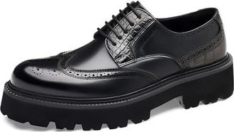 Generic Mocassins &eacute;pais en cuir v&eacute;ritable pour homme - Antid&eacute;rapants - Pour le travail formel et d&eacute;contract&eacute;, Noir 2, 38 2/3 EU