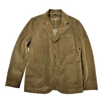 Circolo 1901 Veste en velours c&ocirc;tel&eacute; - Homme - Vestes - Vert - Taille: 2XL