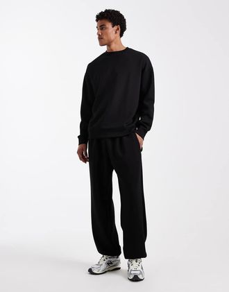 Brave Soul Pantalon de jogging densemble imitation n&eacute;opr&egrave;ne - Noir