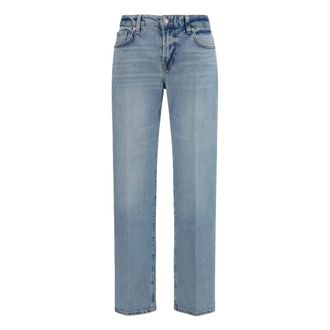 7 For All Mankind Calie Gerades Jeans - - Jeans - Damen - Blau - W27