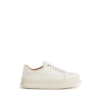 Jil Sander Baskets en cuir et coton