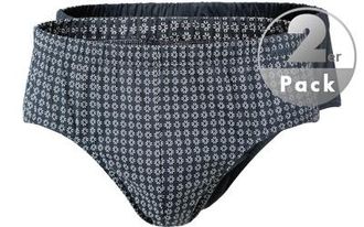 CALIDA Herren Slips blau Baumwolle gemustert