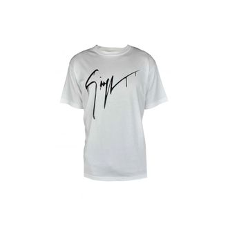 Giuseppe Zanotti Homme, Tops, Blanc, Taille: XL T-shirt en coton