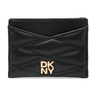 DKNY Schwarzer Kartenhalter Geldb&ouml;rse - - Accessories - Damen - Schwarzk - ONE SIZE