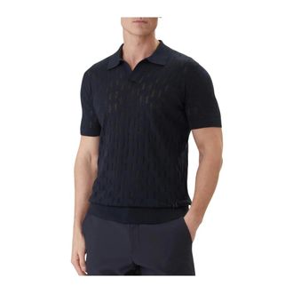 Karl Lagerfeld Homme, Tops, Bleu, Taille: S Knit Polo 1/2