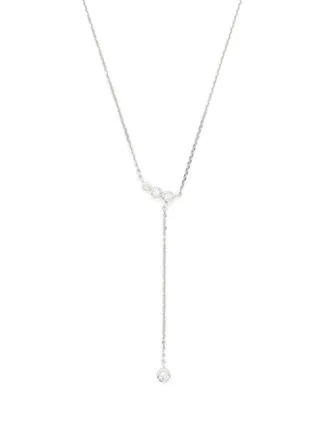 Maria Black collier Rose en or blanc 14ct pavé de diamants - Argent