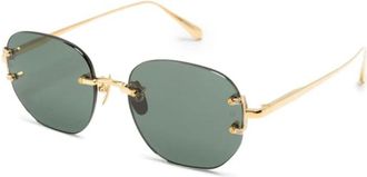 Linda Farrow Goldene Sonnenbrille Must-Have Alltagsstil - - Accessories - unisex - Gelb - 51 MM
