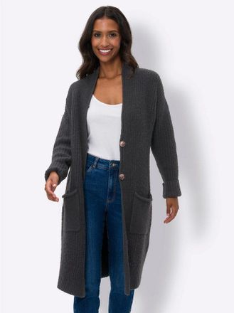 Heine Strickjacke Strickjacke Langarm Grobstrick, Feinstrick