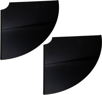 BESPORTBLE VICASKY 2 St&uuml;ck Wand Eckregal aus Acryl Schwebendes K&uuml;chen und Wohnzimmerregal Wandmontiertes Eckregal mit Glatter Oberfl&auml;che Stabiles Wandregal f&uuml;r B