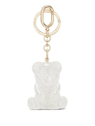 Furla Schl&uuml;sselanh&auml;nger mit Glitter-B&auml;r - Silber