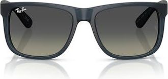 Ray-Ban Lunettes de soleil rectangulaires Justin Rb4165 - Bleu caoutchouc / gris dégradé - 54 mm