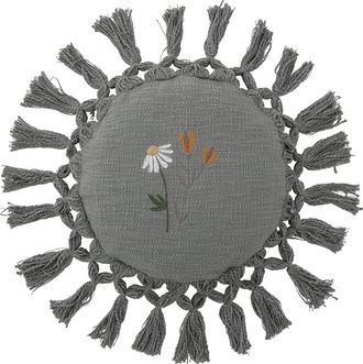 Bloomingville Kissen Elinna, gr&uuml;n, Baumwolle