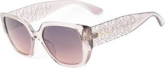 Guess Femme, Accessoires, Beige, Taille: ONE Size Lunettes de soleil &agrave; monture en r&eacute;sine avec verres d&eacute;grad&eacute;s