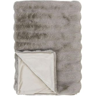 Pier Import Pier Import - Plaid fausse fourrure gris clair - esprit cocooning fallon