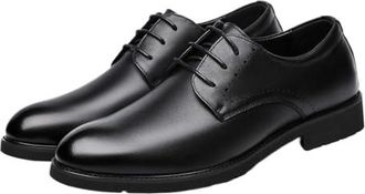 Generic Chaussures Oxford Noires Faites Main for Hommes, Chaussures c&eacute;r&eacute;monie Luxe en Cuir &agrave; Lacets, Mariage &eacute;l&eacute;gantes et, Rehaussantes, parfaites for rehauss
