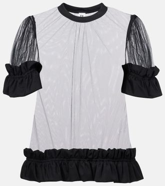 Comme Des Garçons Top aus Tüll