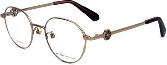 Kate Spade New York Kate Spade Trinity/f RHL/19 GOLD BLACK Eyewear Womens Titanium, Standard, 49