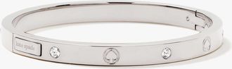 Kate Spade New York Kate Spade Infinite Spade Armreif Mit Pik-Motiv, Graviert f&uuml;r Frauen in Silber | Kubikzirkonie
