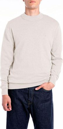 Replay Herren UK4713 Pullover, 865 Ivory, L