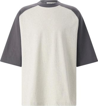 Fear of God Homme, Tops, Gris, Taille: 2XL T-Shirt de baseball Signature