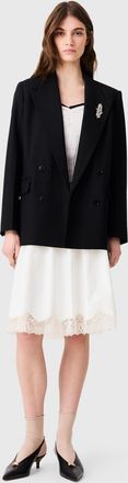 Maje Veste &Agrave; Double Boutonnage - Noir - 34 - Maje