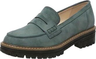 Generic Mocassins pour femme, semelle compens&eacute;e, large largeur, confortable, &agrave; enfiler, pour le travail, le bureau, les affaires, style d&eacute;contract&eacute;, chaussure