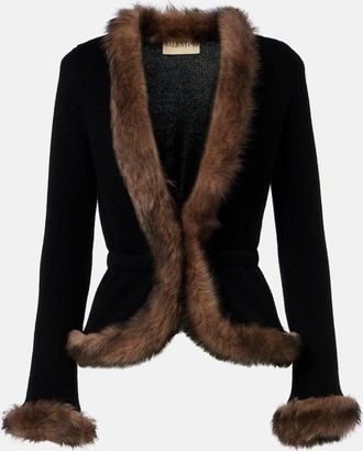 Valentino Jacke aus Kaschmir mit Shearling