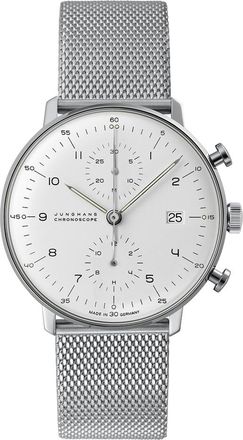 Junghans max bill Chronoscope Saphirglas Herrenuhr 027/4003.46