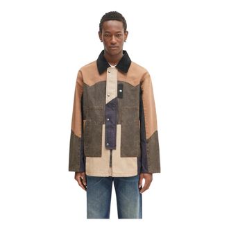 Andersson Bell Patchwork Washed Jacket - - Jackets - Herren - Braun - XL