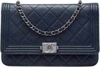 Chanel Pre-owned Boy Wallet on Chain - - Pre-owned - Damen - Blau - ONE SIZE