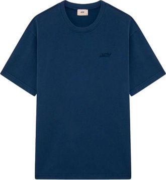 Autry Homme, Tops, Bleu, Taille: XL T-shirt en coton - M