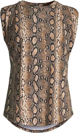 Michael Kors &Auml;rmelloses Crewneck-Shirt - - Tops - Damen - Braun - XS