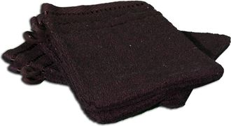 G&ouml;zze Waschhandschuh-Set, 4er-Set, Berlin, 100% Baumwolle, 17 x 24 cm - Schwarz