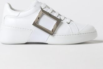 Roger Vivier Viv Skate Sneakers von aus glattem Kalbsleder mit Schnalle