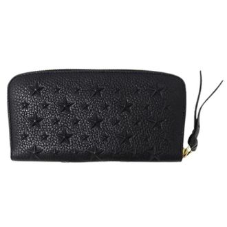 Jimmy Choo London Portefeuille long (bi-pli) doccasion - Femme - Pre-owned - Noir - Taille: ONE Size