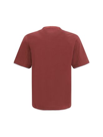 Brunello Cucinelli Mens Cotton T-Shirt Lava T-Shirts And Polos
