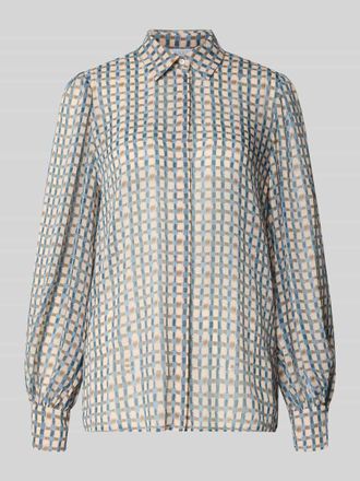 Jake*s Relaxed Fit Hemdbluse in semitransparentem Design